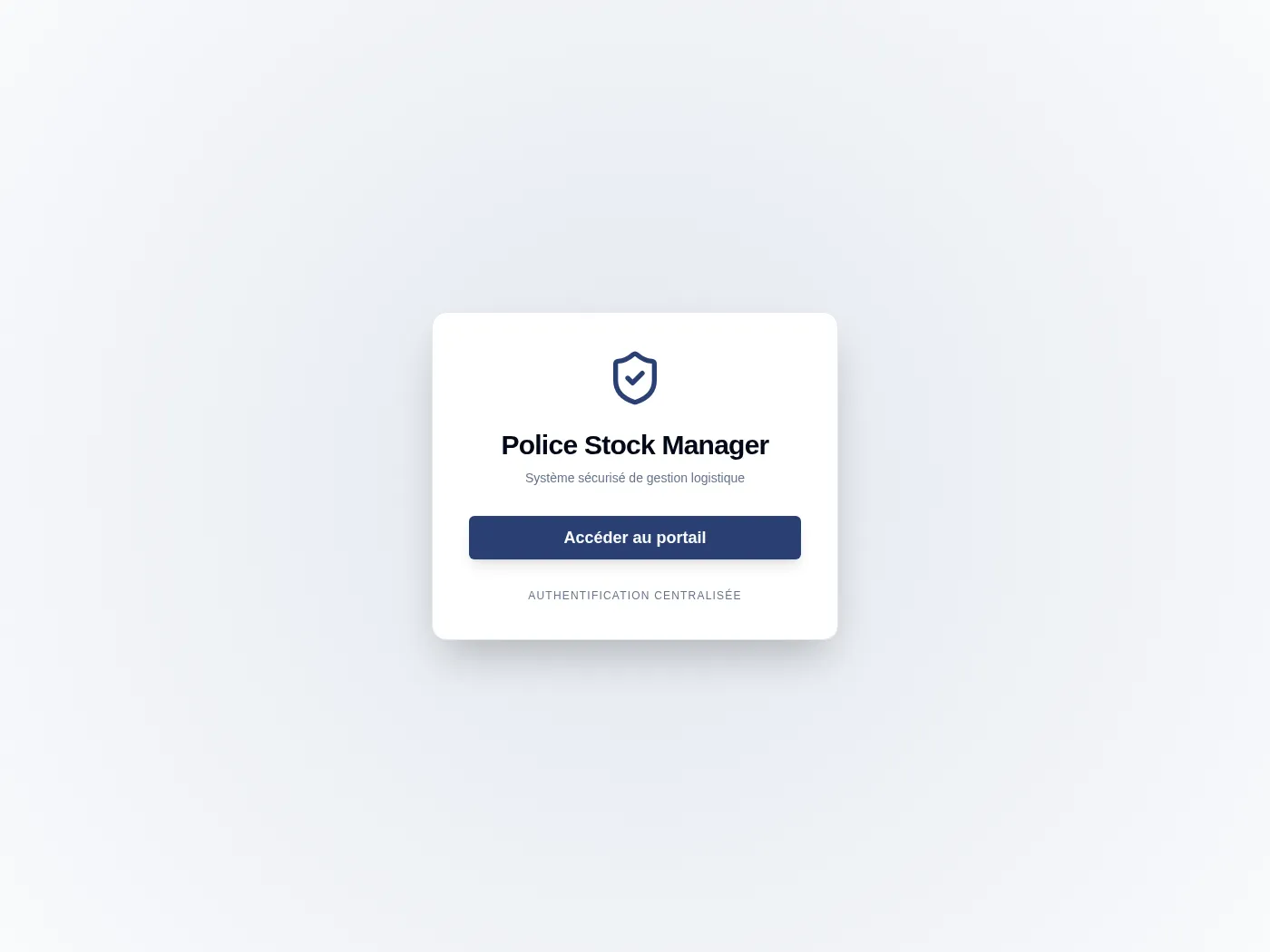 Police Stock Manager