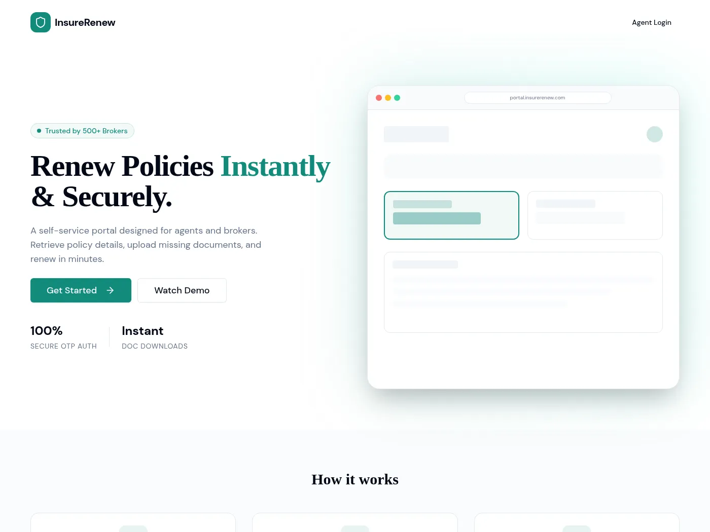 Policy Renewal Portal