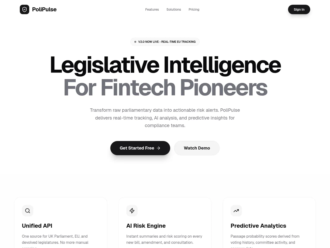 PoliPulse Legislative Intelligence