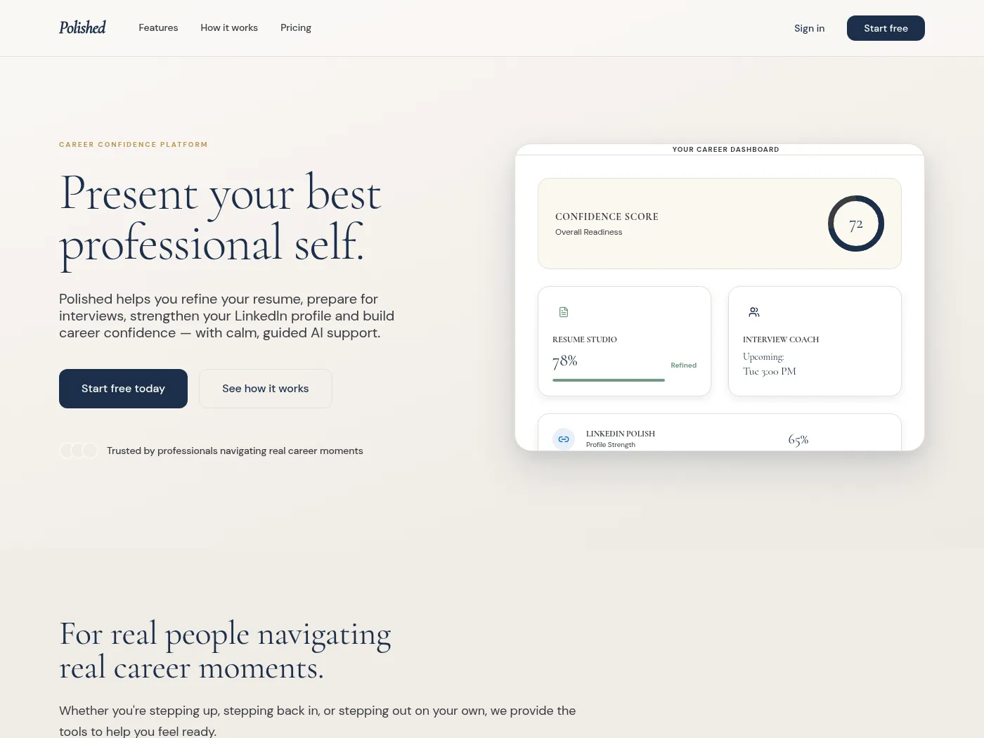 Polished Career Platform