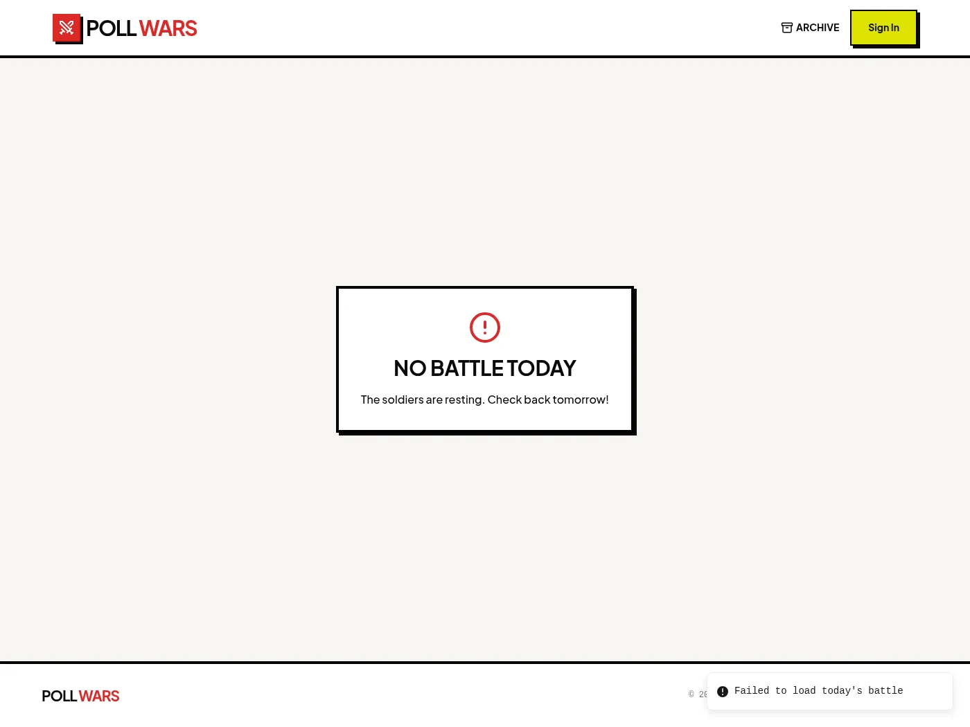 Anonymous Poll Wars