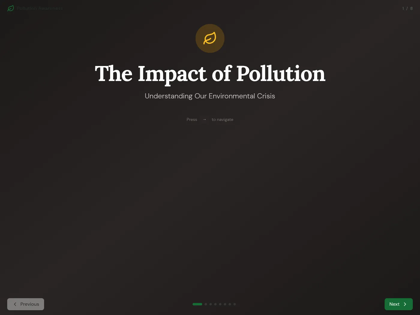 Pollution Impact Presentation