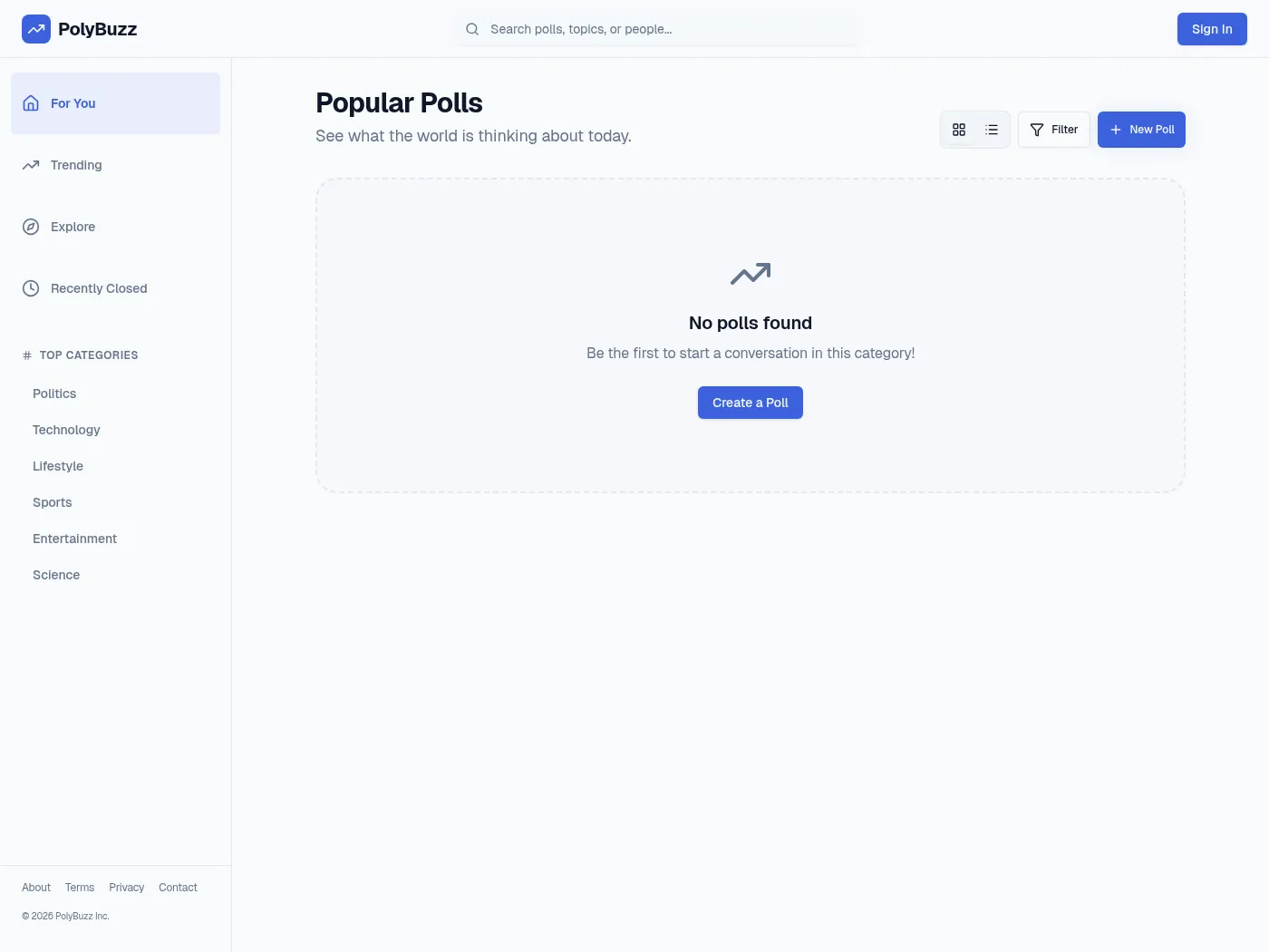 PolyBuzz Clone