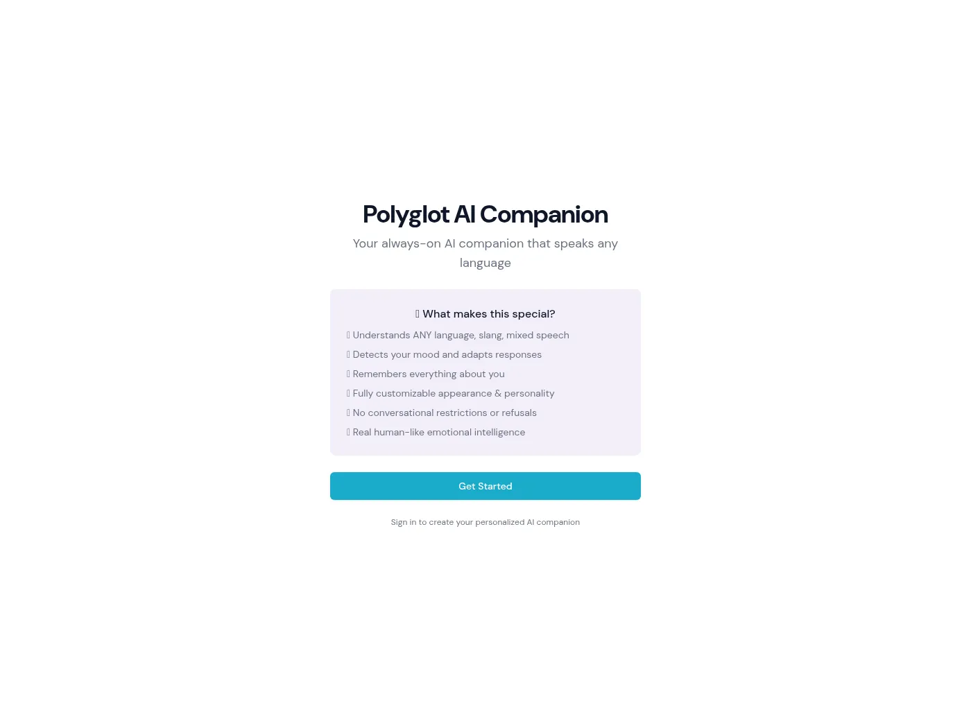 Polyglot AI Companion