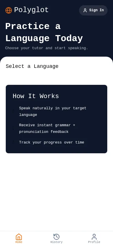 Polyglot AI Tutor