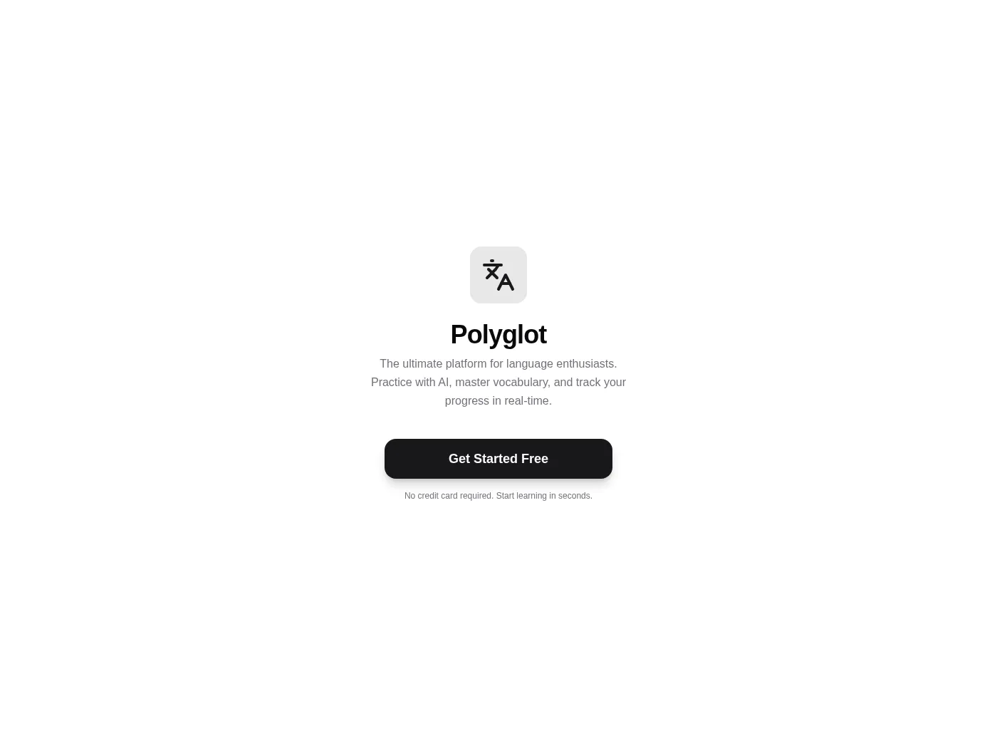 Polyglot Practice App