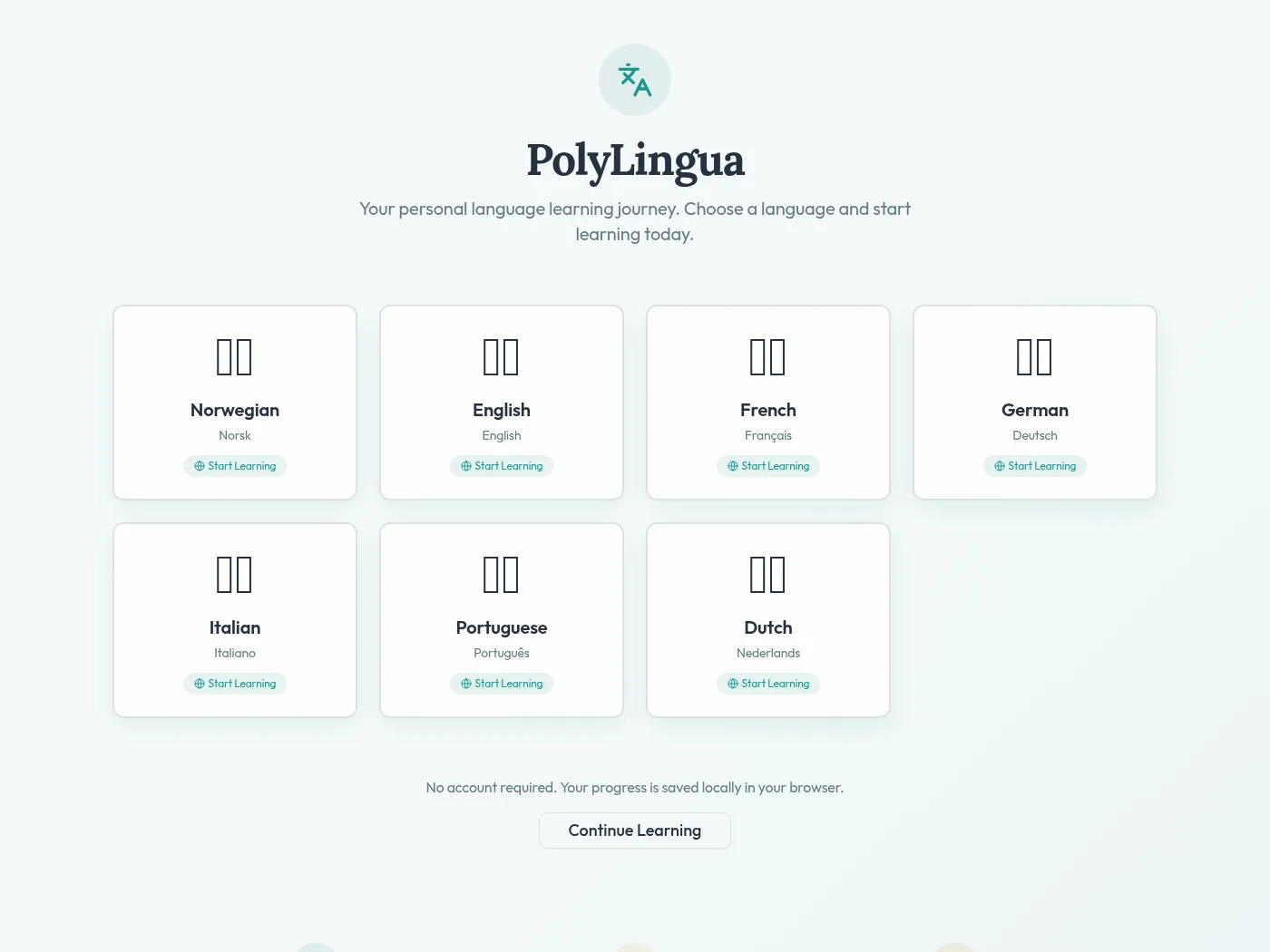PolyLingua Web App