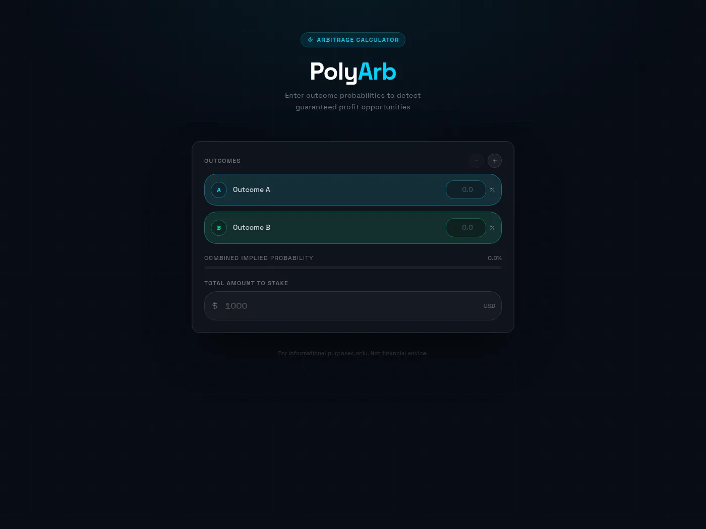 Polymarket ArbCalc
