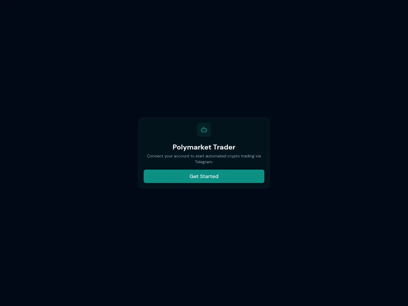 Polymarket Telegram Trader