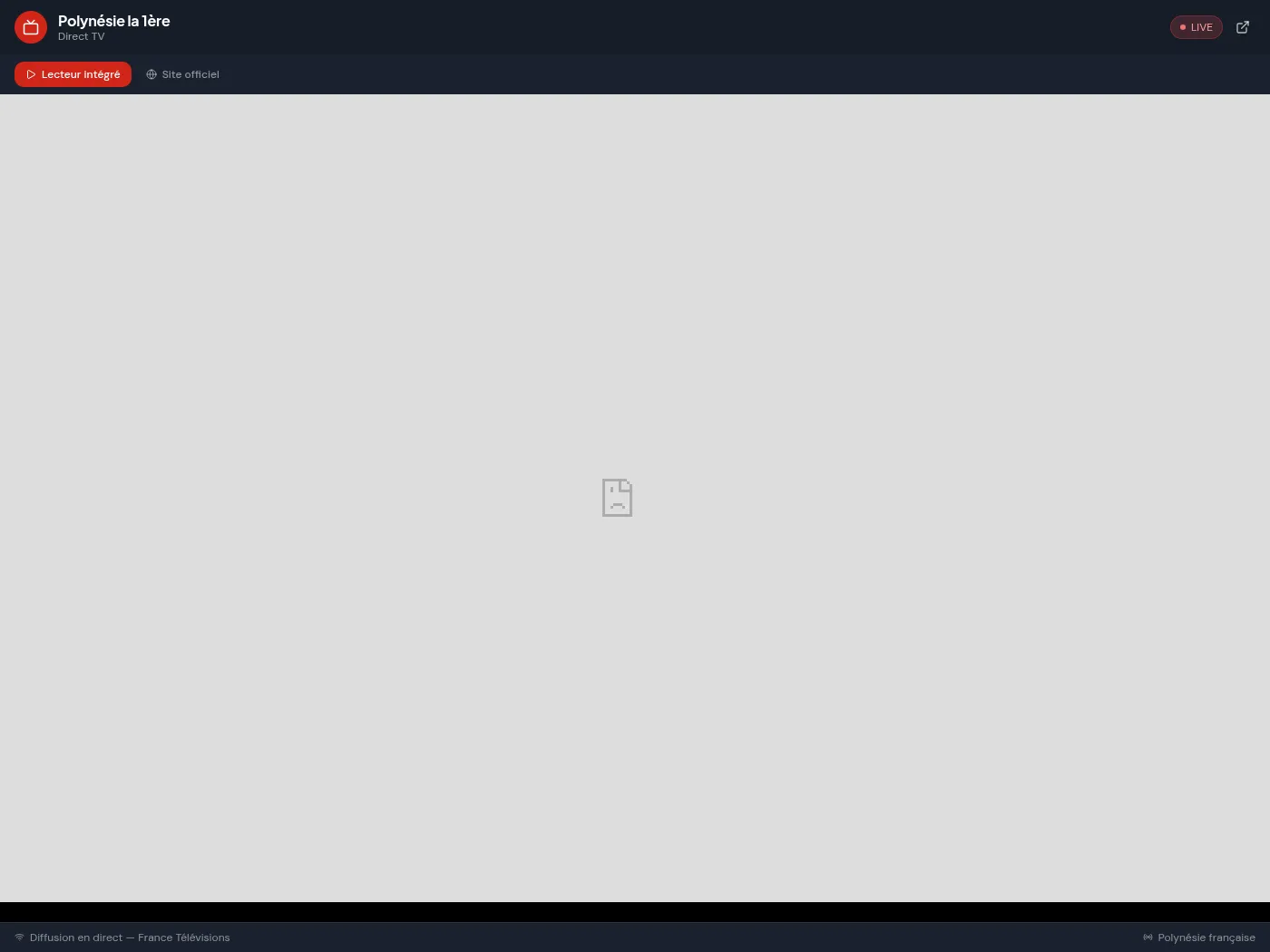 Polynésie Live Web