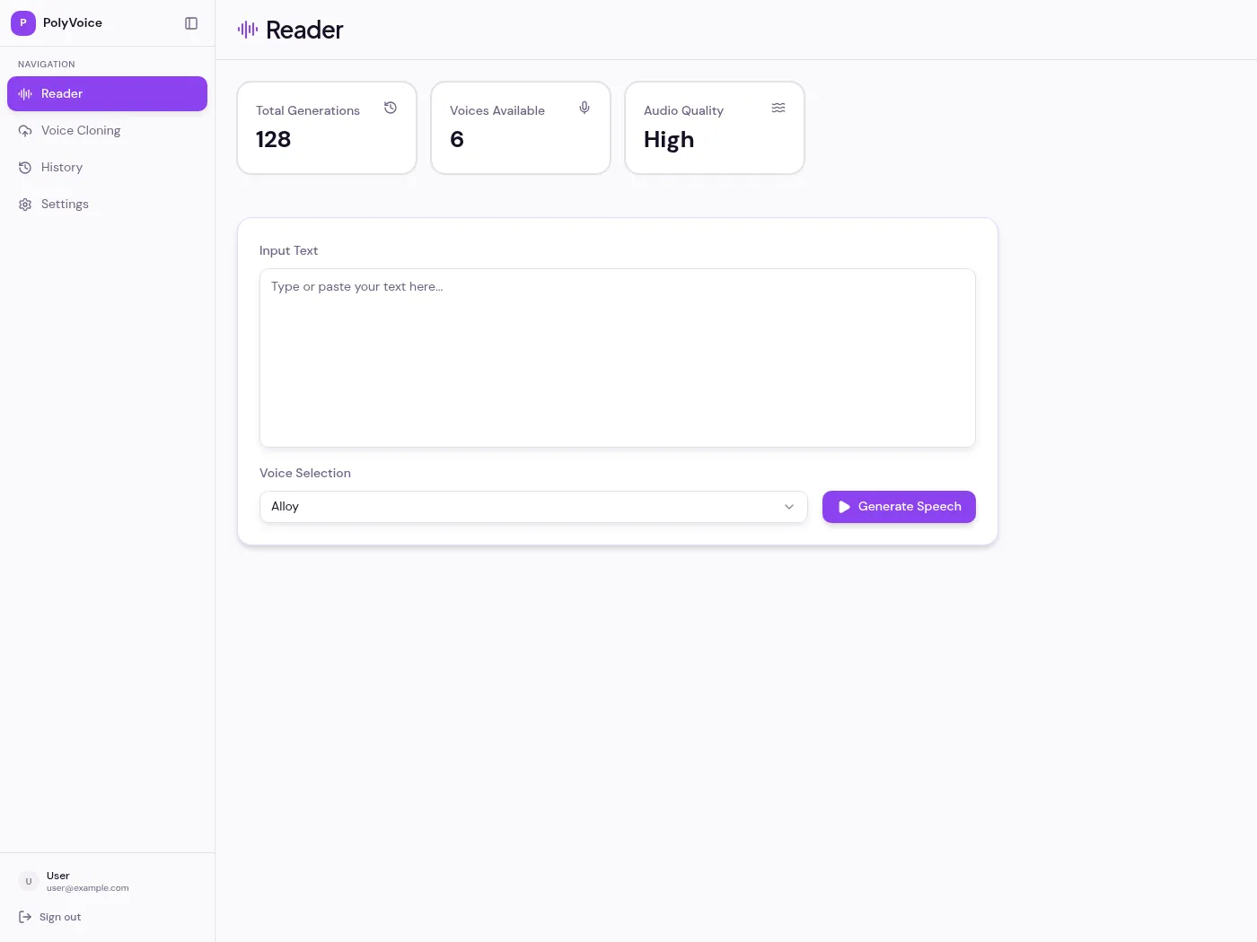 PolyVoice Reader
