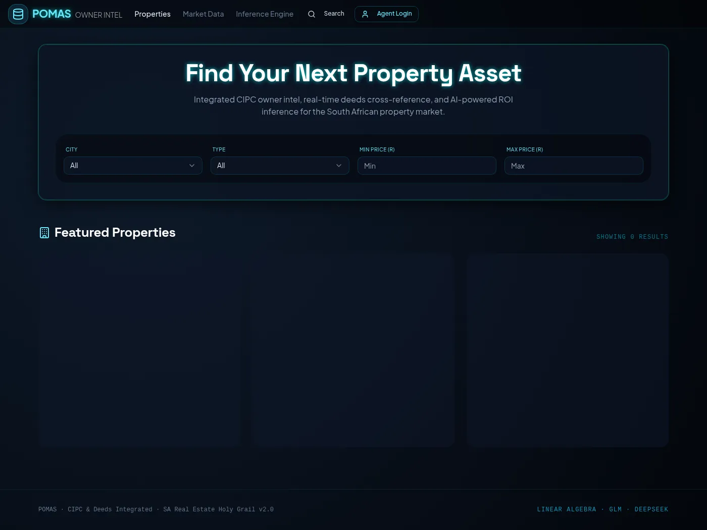 POMAS Owner Intel Portal