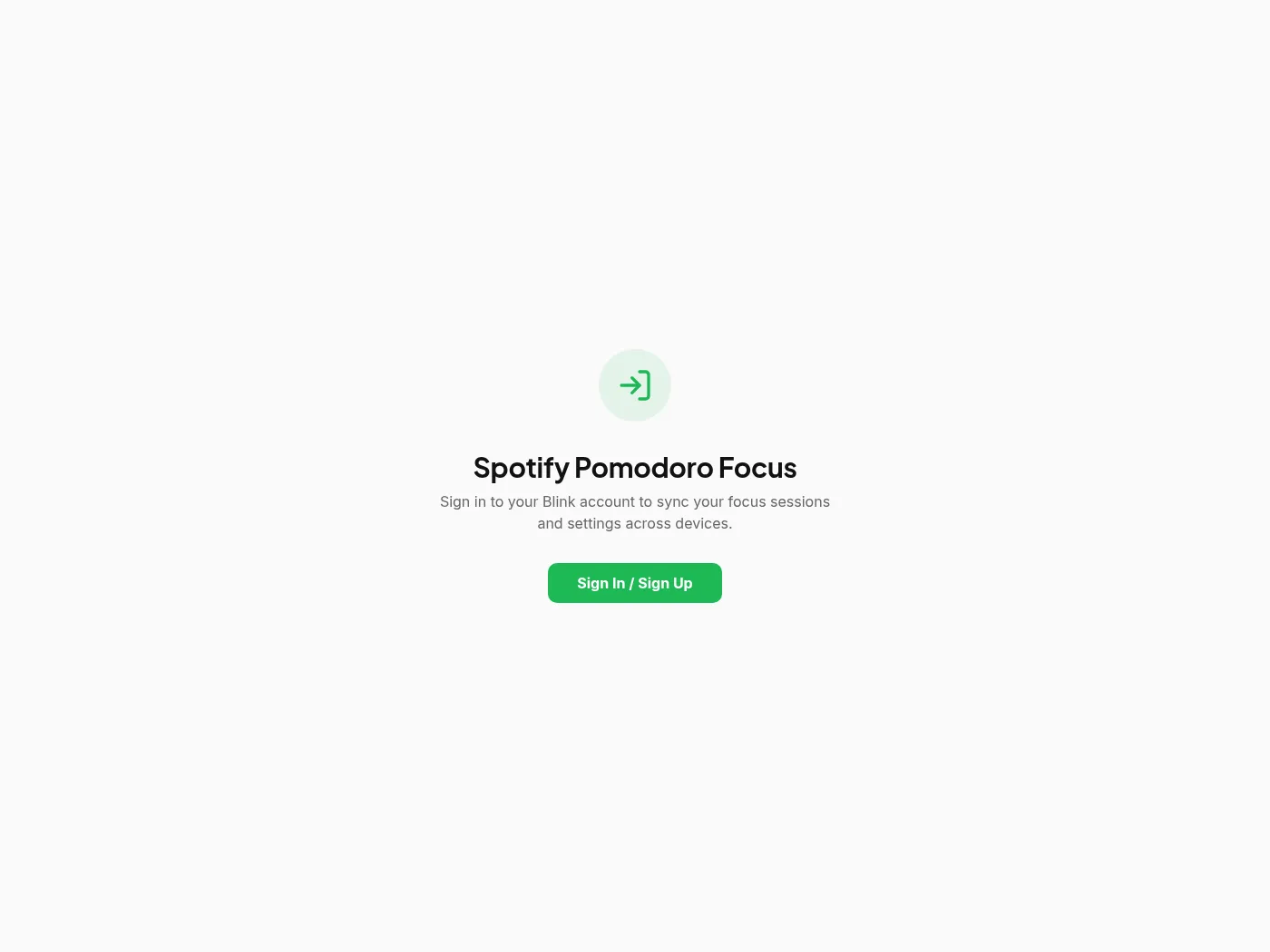 Spotify Pomodoro Focus
