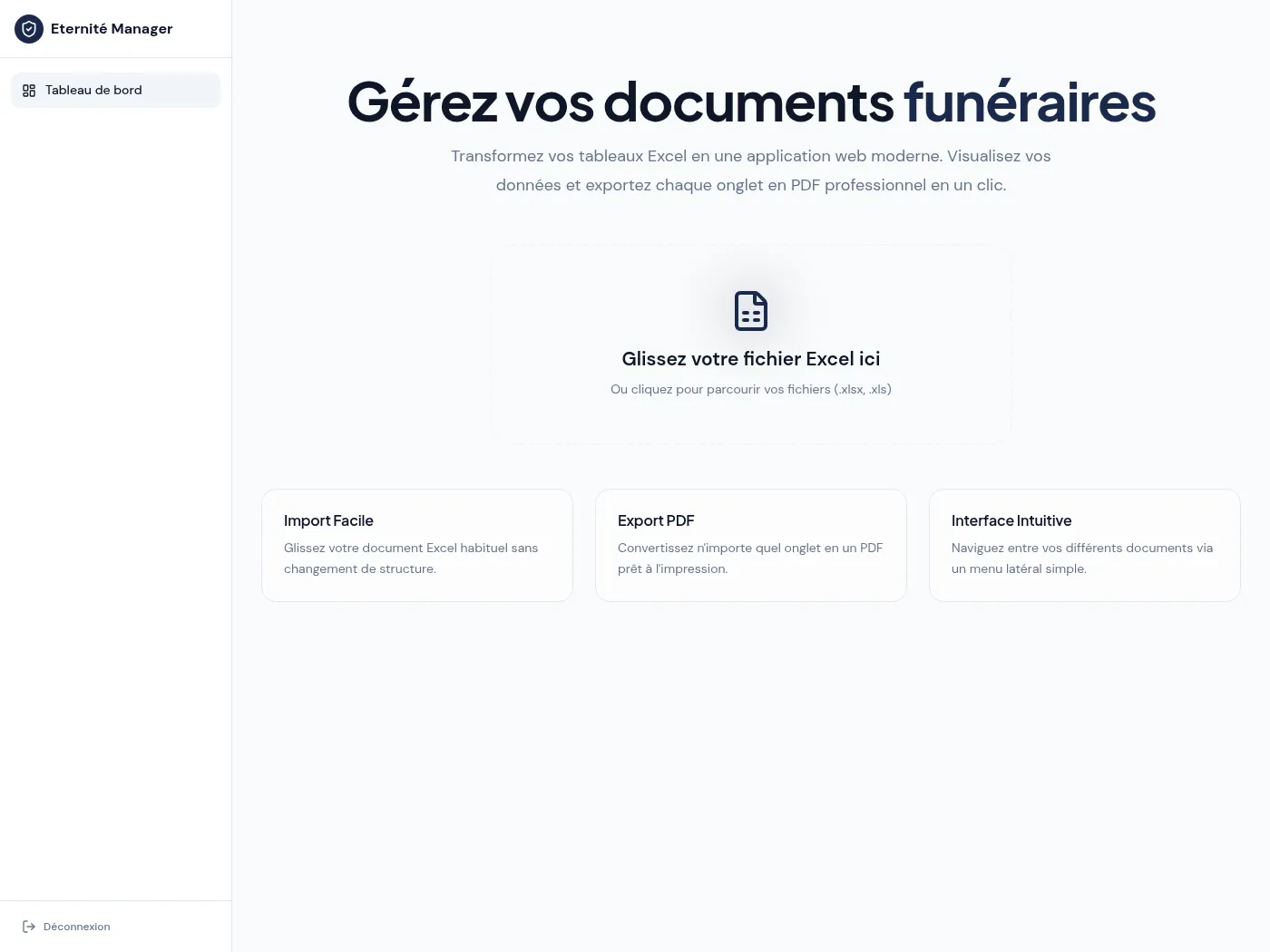 Pompes Funèbres PDF App