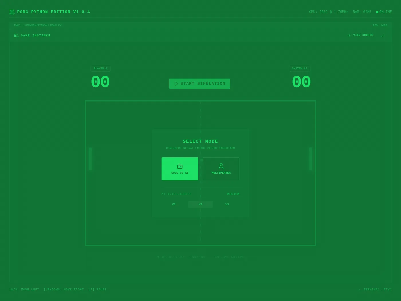 Pong Python Edition