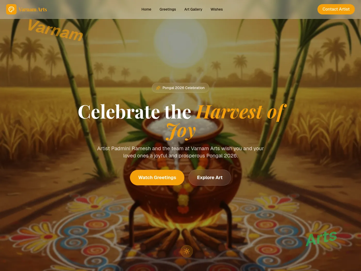 Pongal Wishes by Varnam Arts