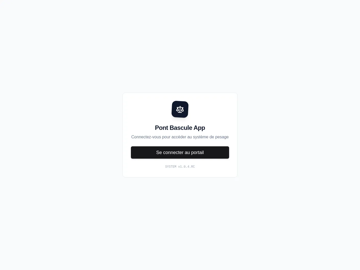 Pont Bascule Pesage App
