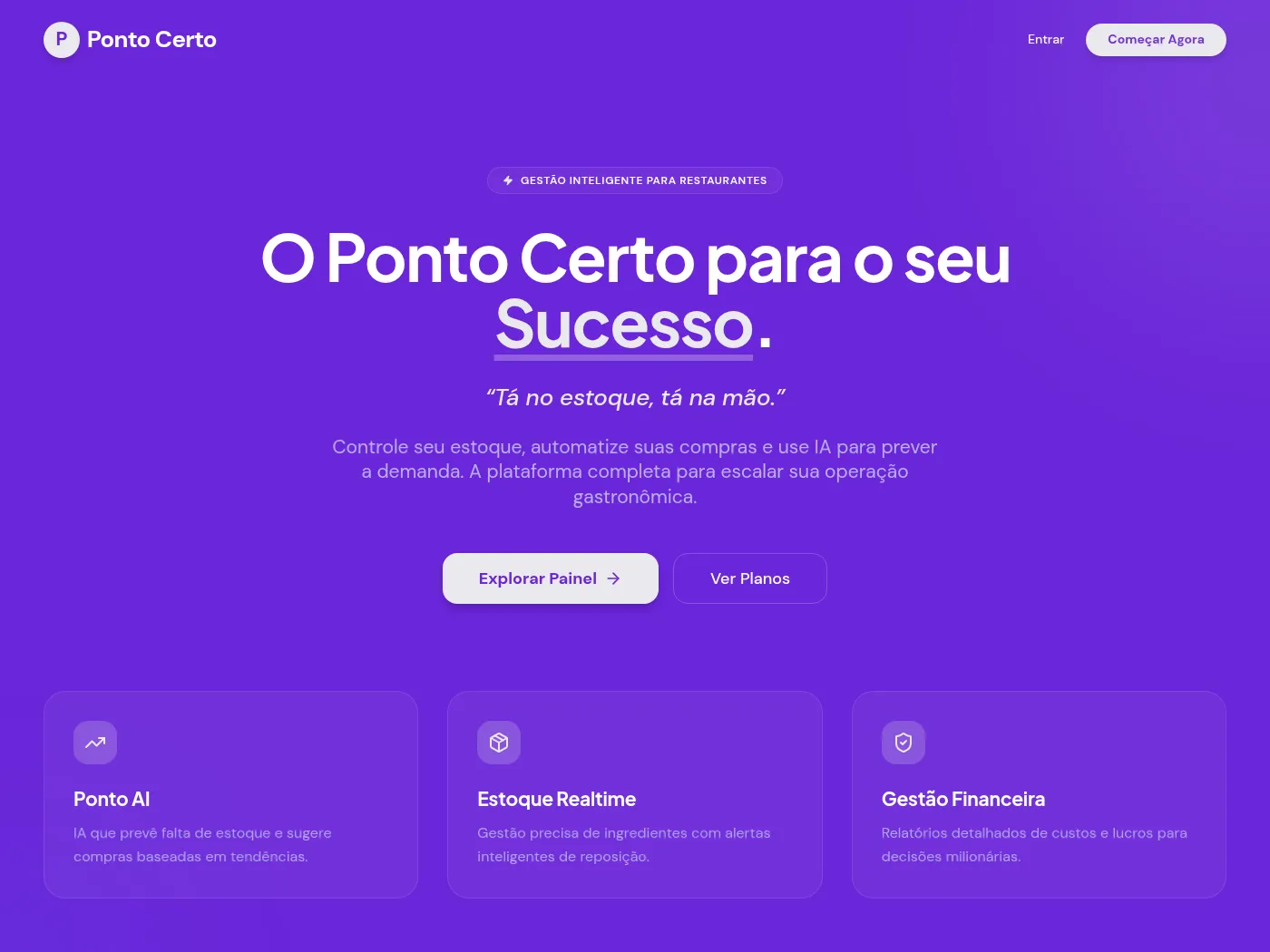 Ponto Certo AI Delivery