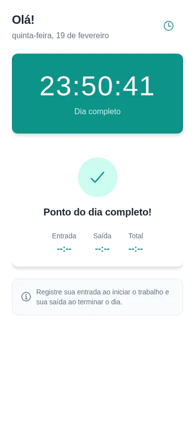 Ponto Clock App
