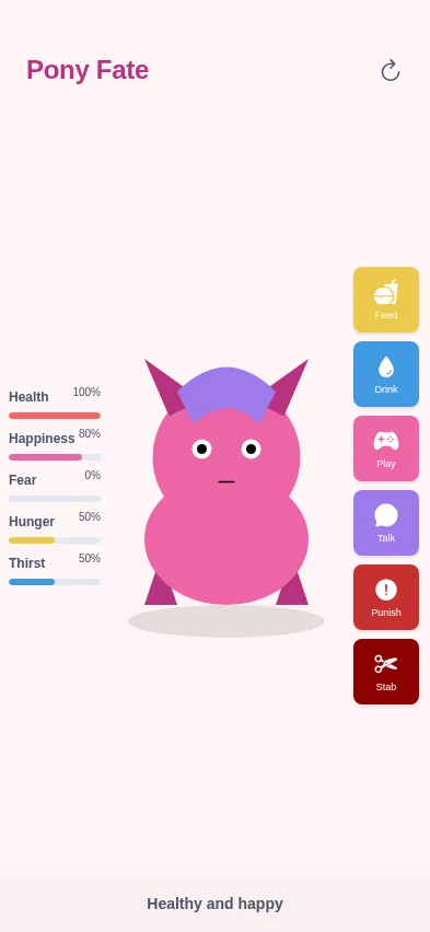 Pony Fate Simulator
