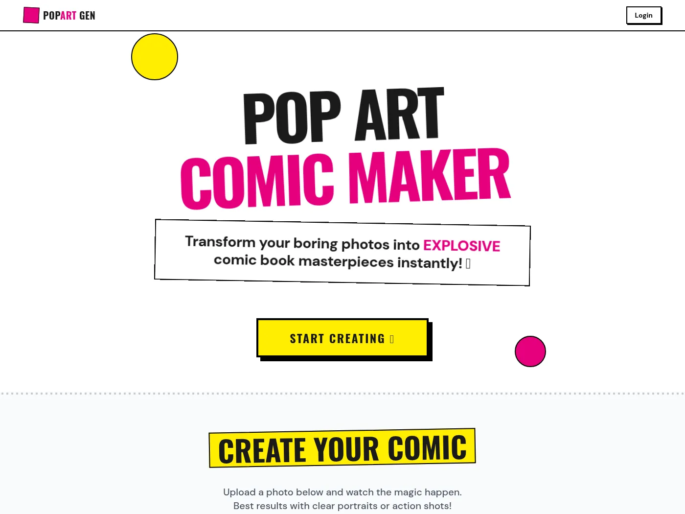PopArt Comic Generator