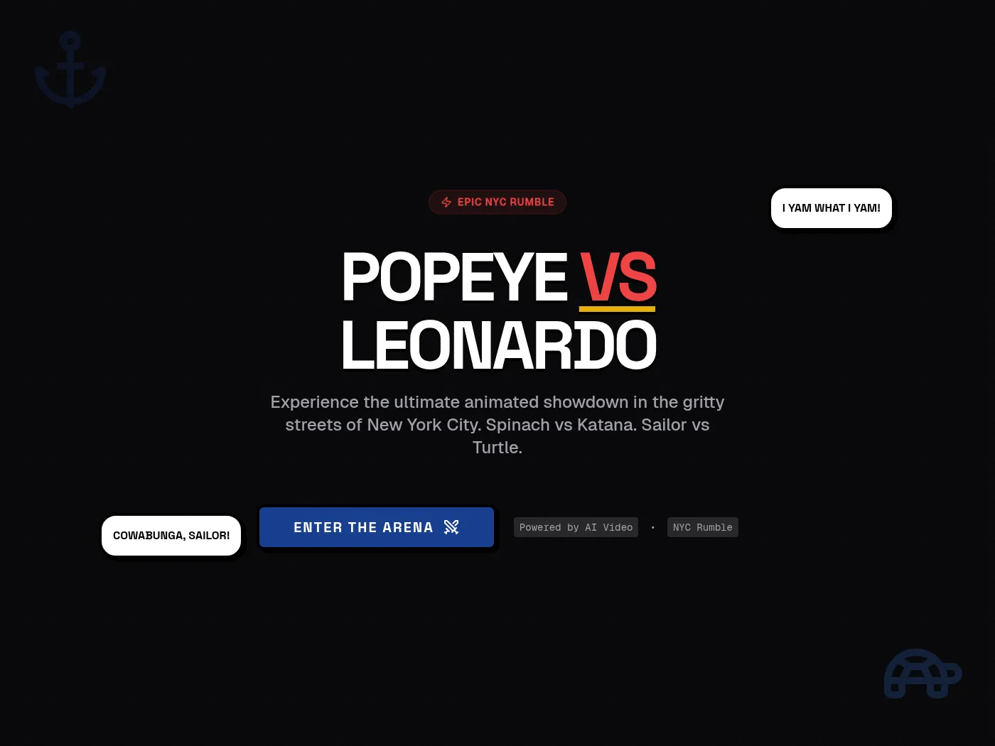Popeye vs Leonardo Showdown