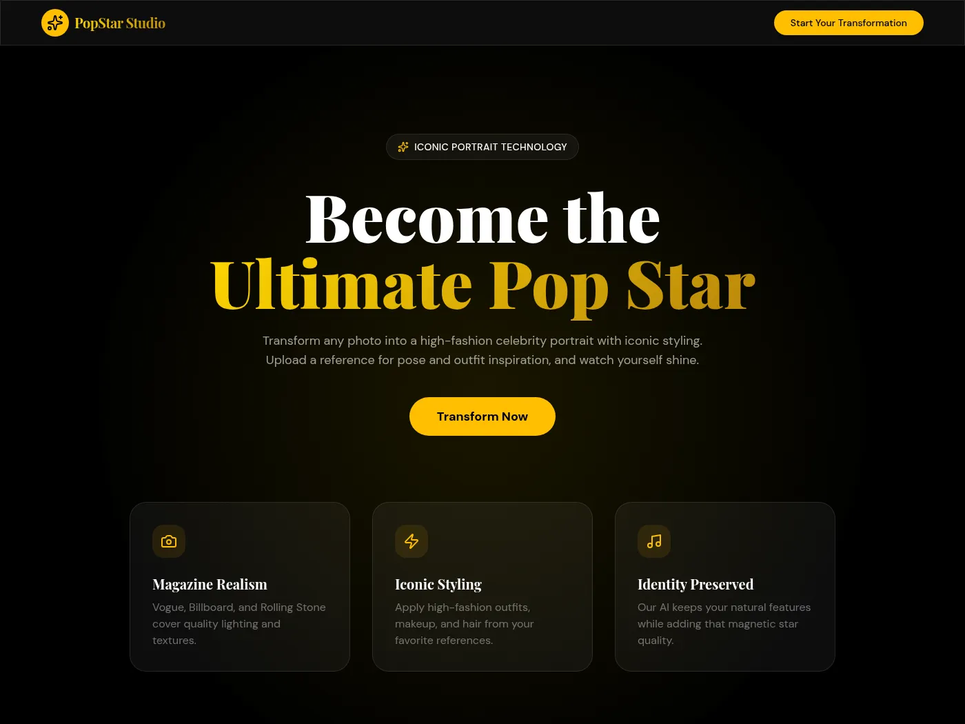 Pop Star Transformation Studio