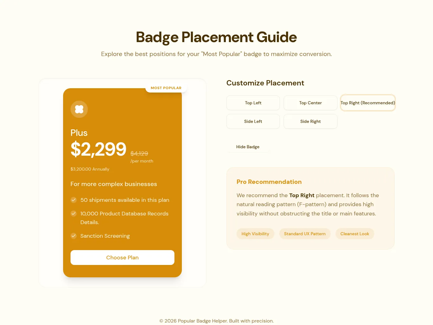Popular Badge Helper