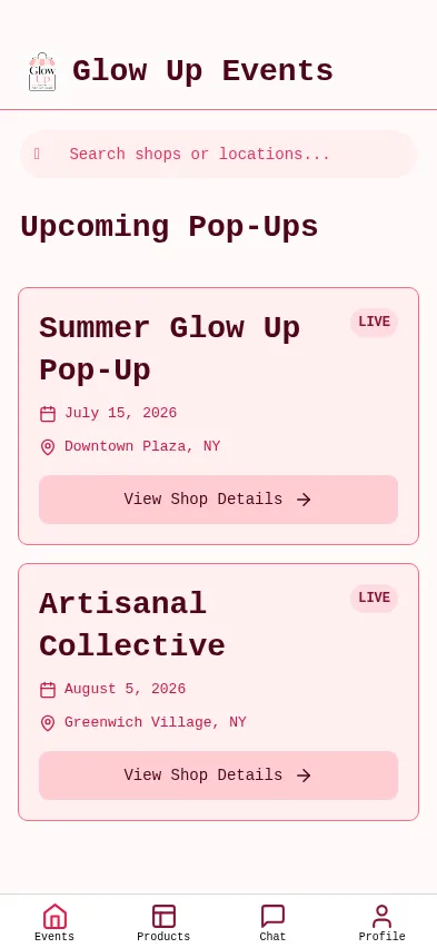 PopUp Event Hub