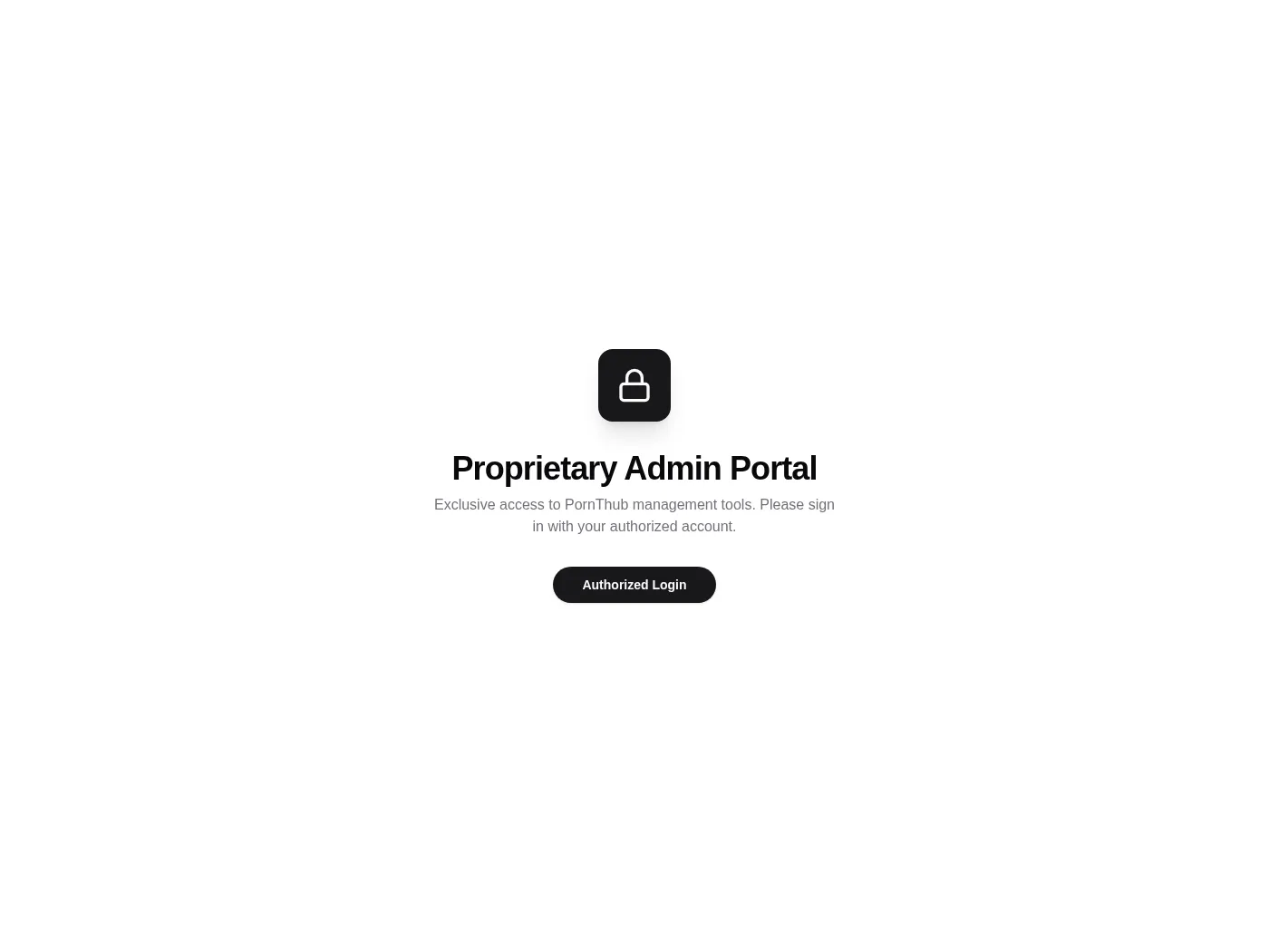 PornThub Admin Portal