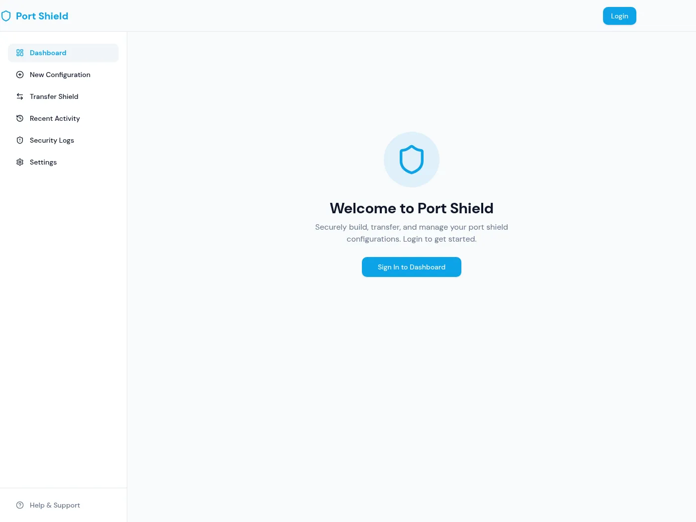 Port Shield Web Tool