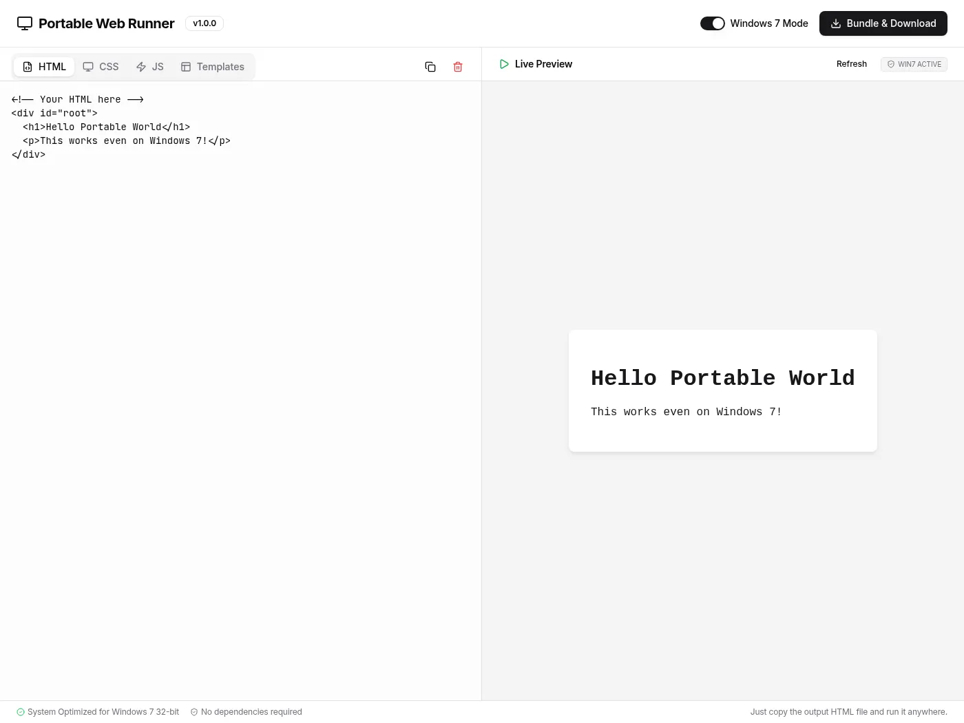 Portable Web Project