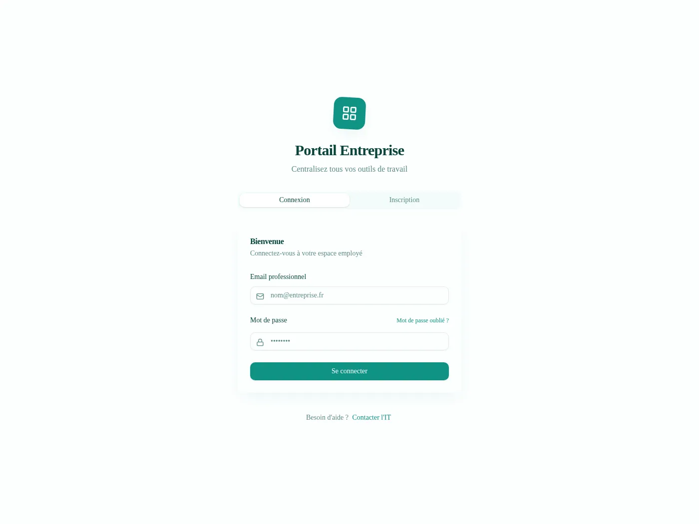 Portail Entreprise Hub