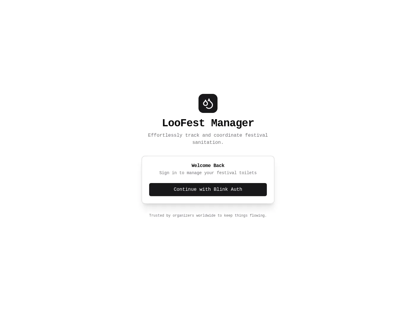 LooFest Manager