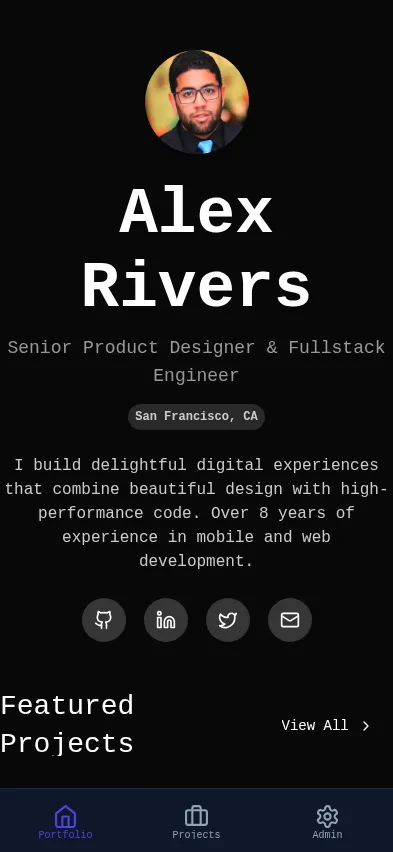 Portfolio Admin App