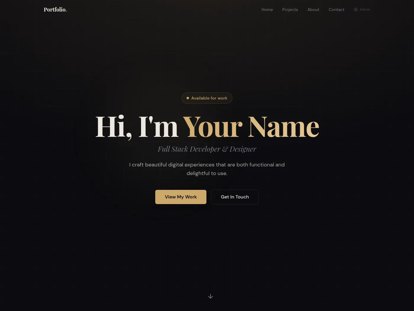 Showcase Portfolio Admin