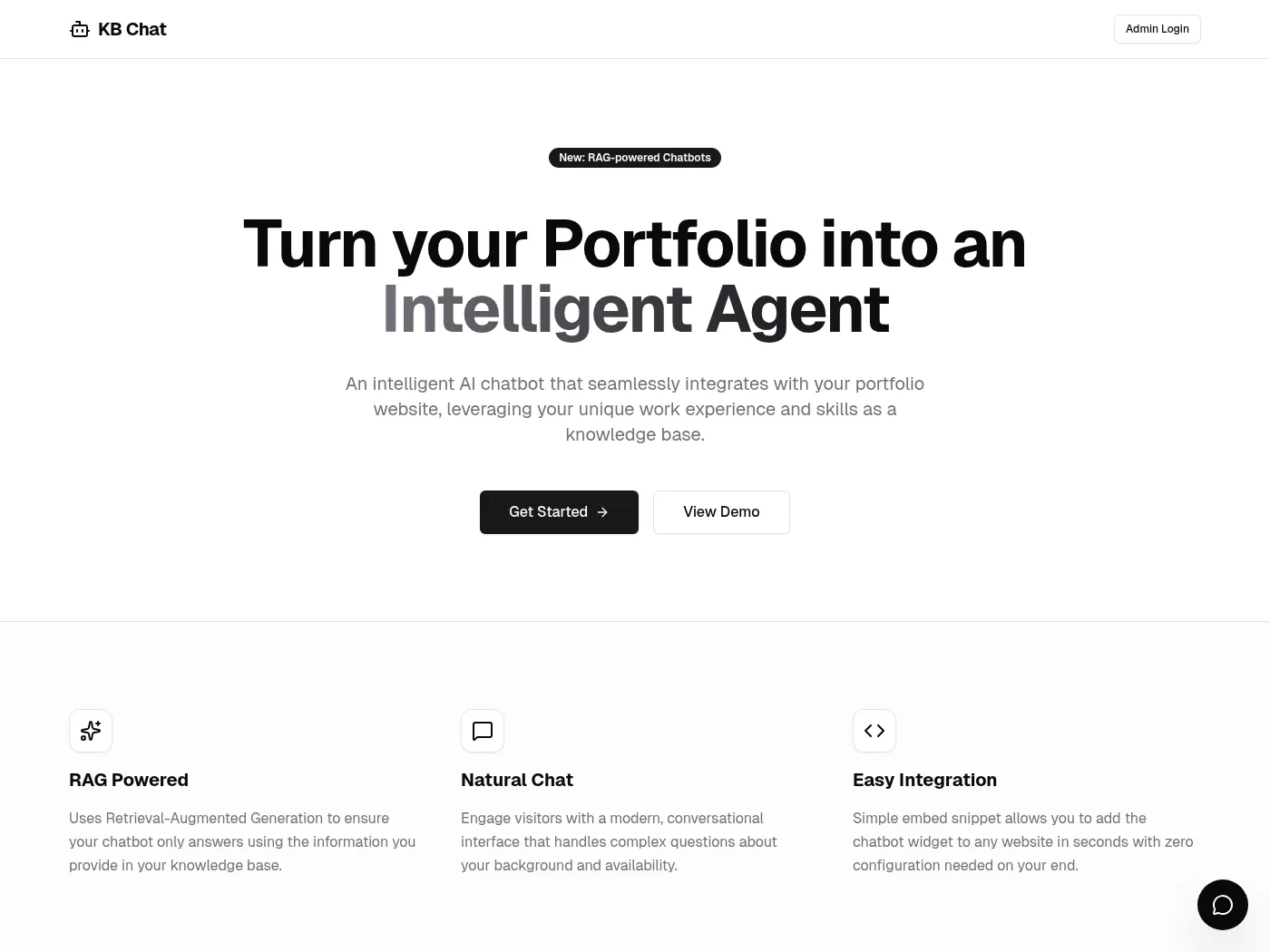 Portfolio AI Chatbot