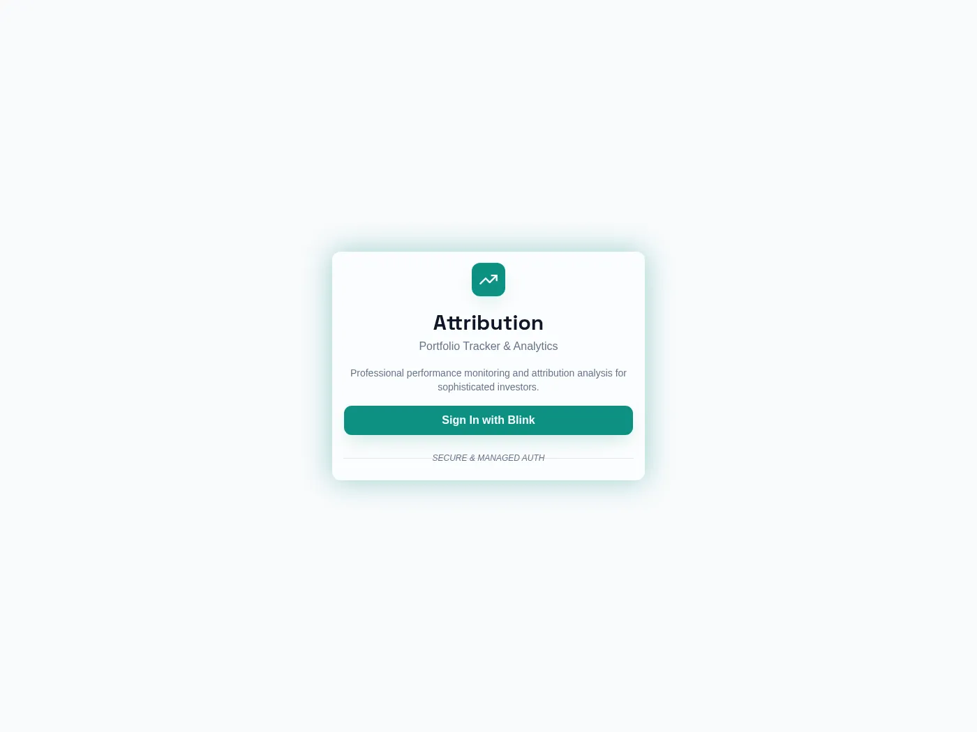 Attribution Portfolio Tracker