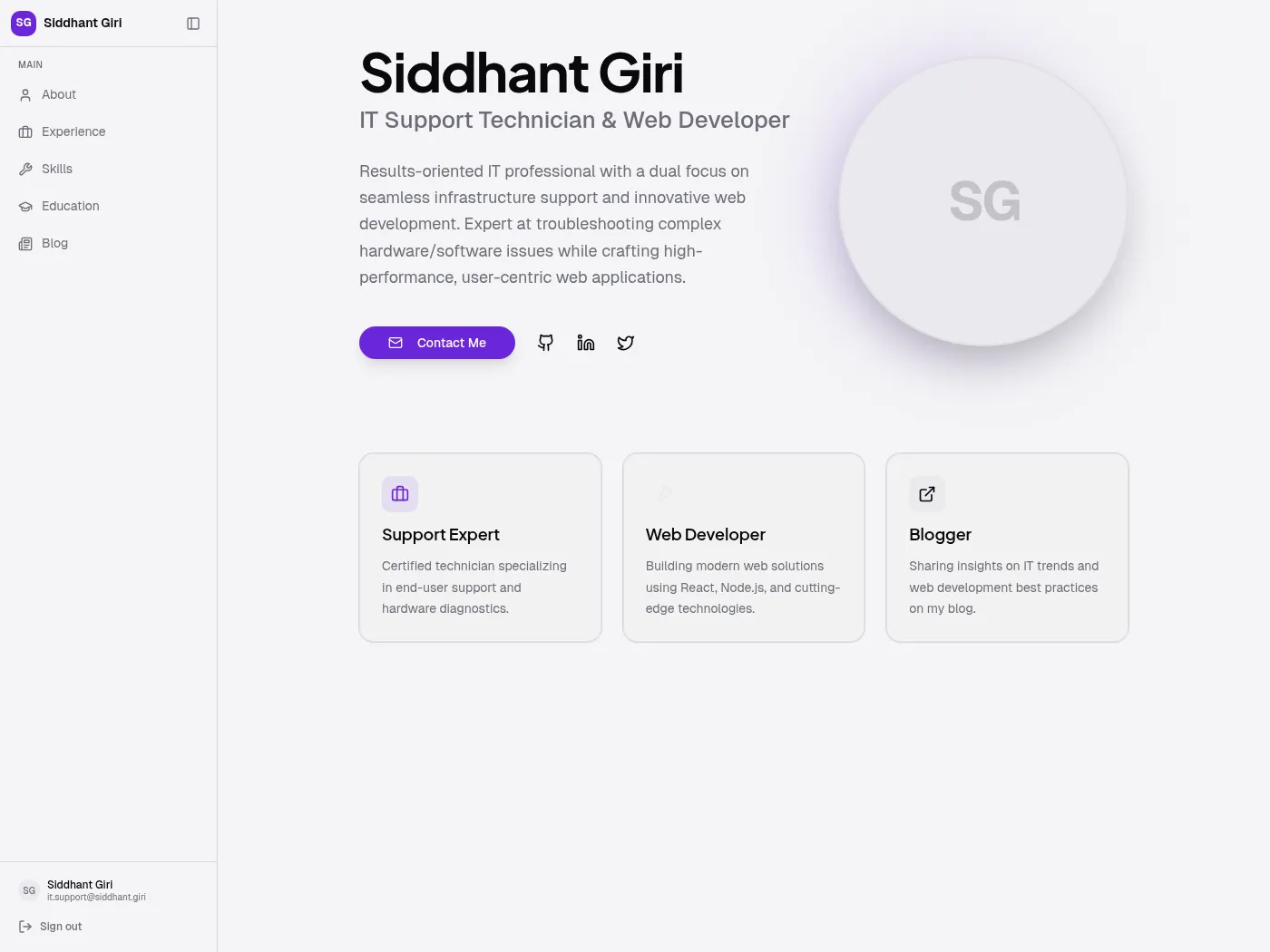 Personal Portfolio Site