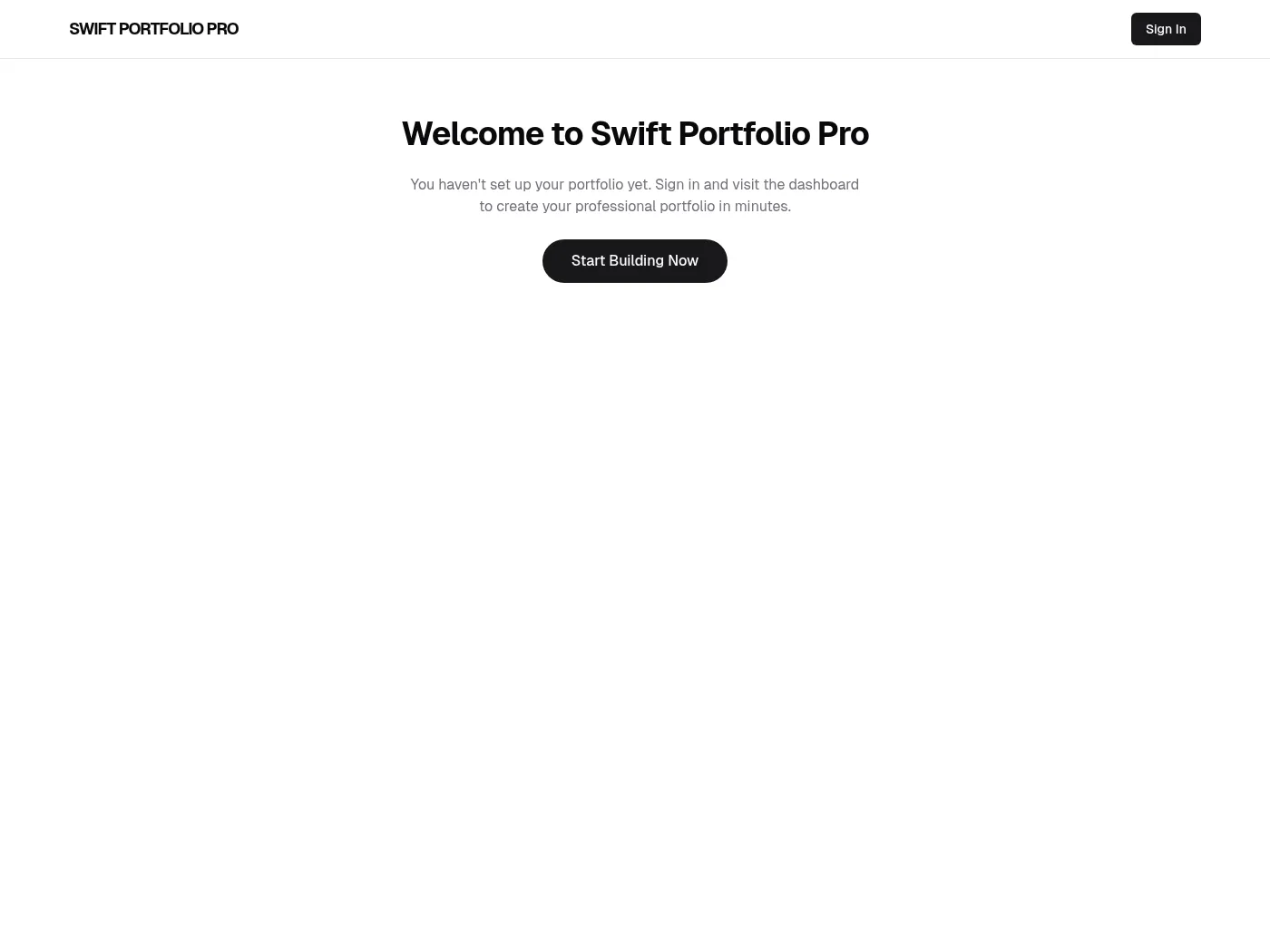 Swift Portfolio Pro