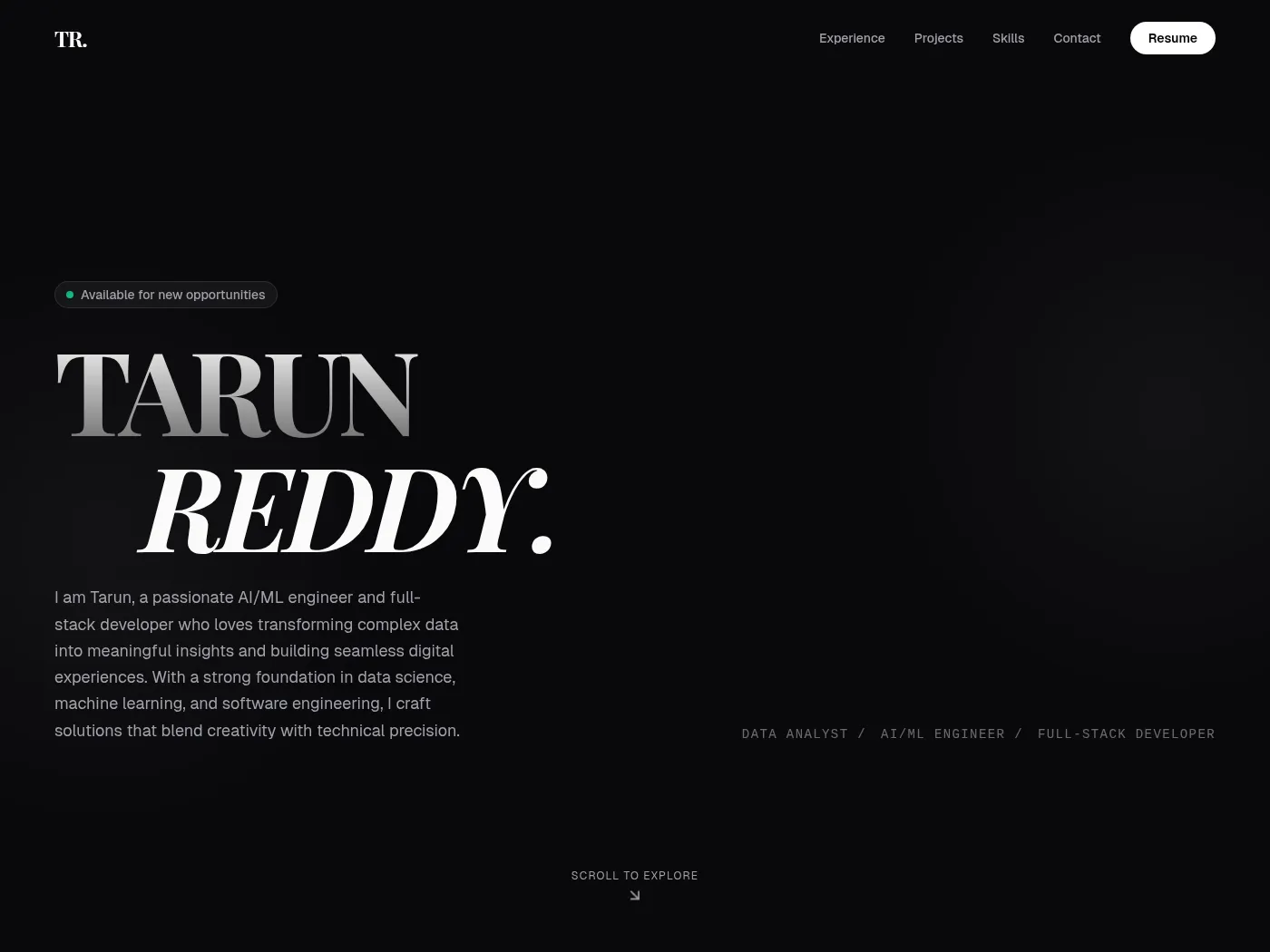 Personal Portfolio Clone