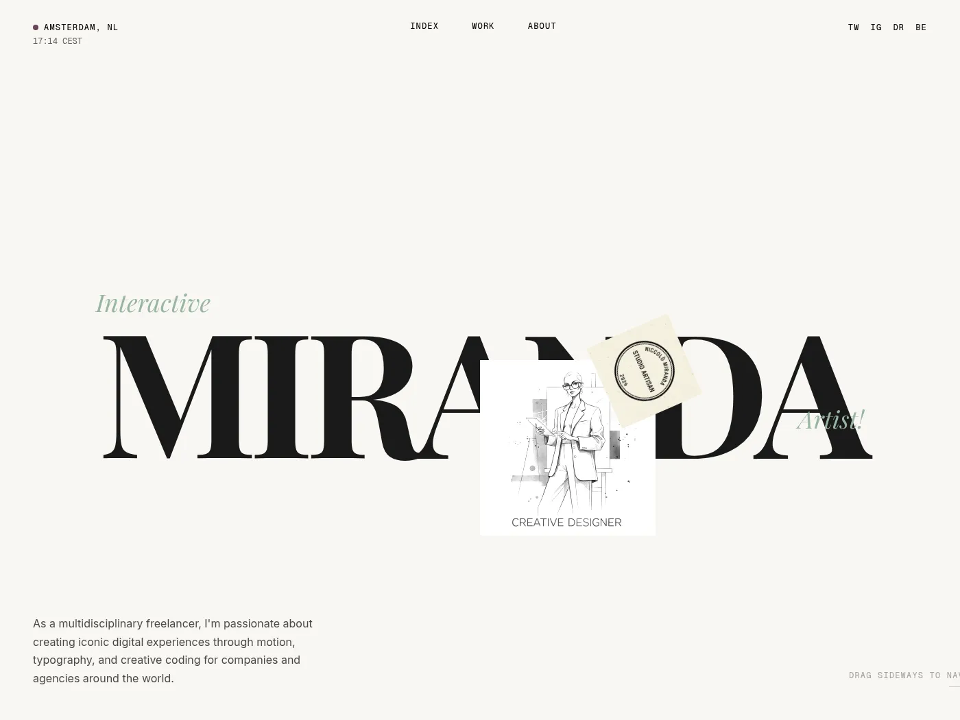 Minimalist Portfolio Clone