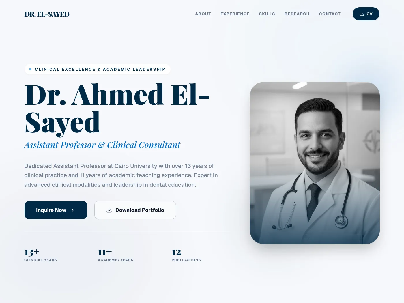 Personal Portfolio & CV