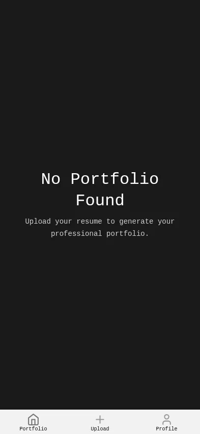 PortfolioGen Mobile