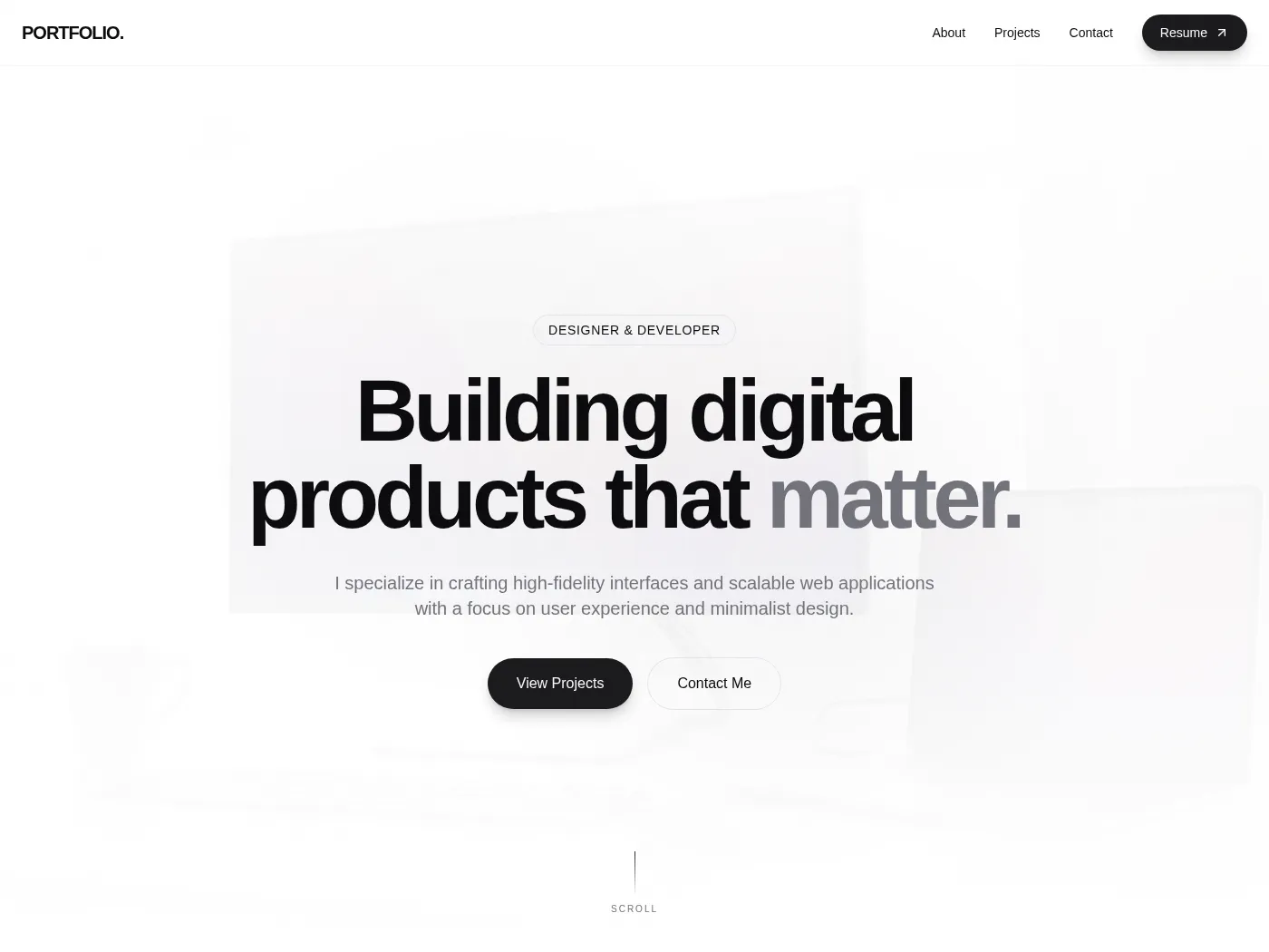 Portfolio Landing Pro