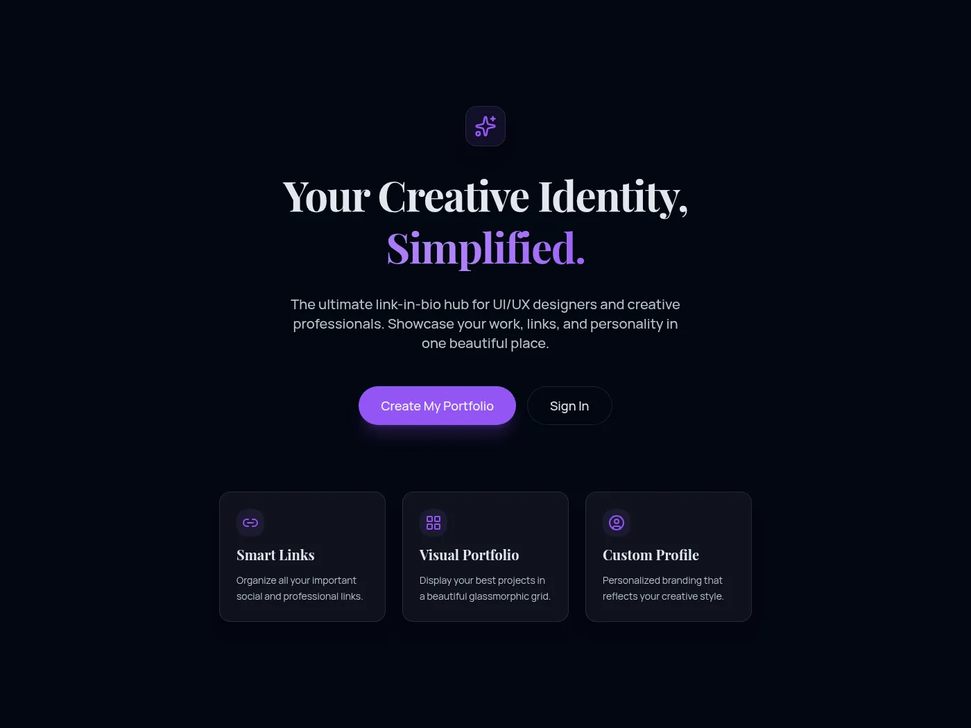 Portfolio Link Hub
