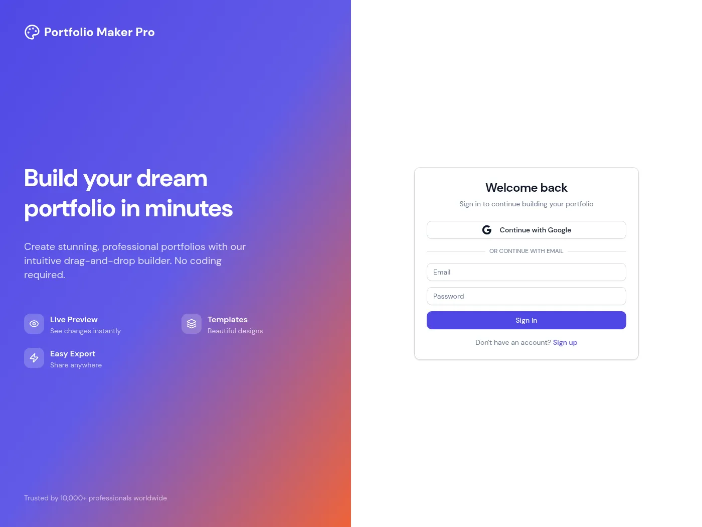 Portfolio Maker Pro