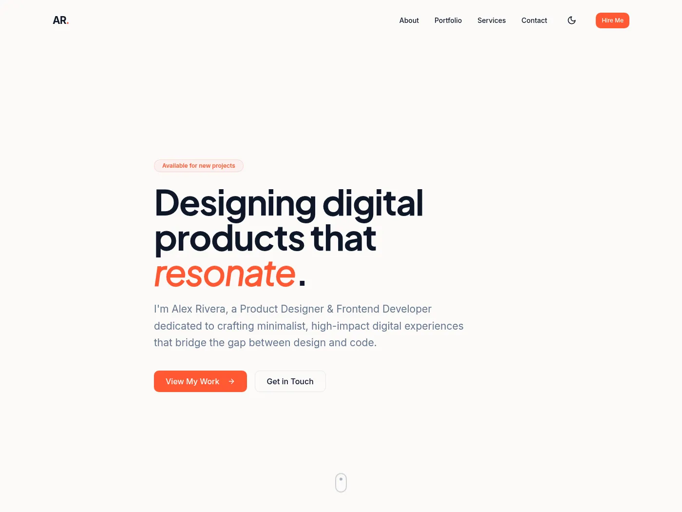 Minimalist Portfolio Pro