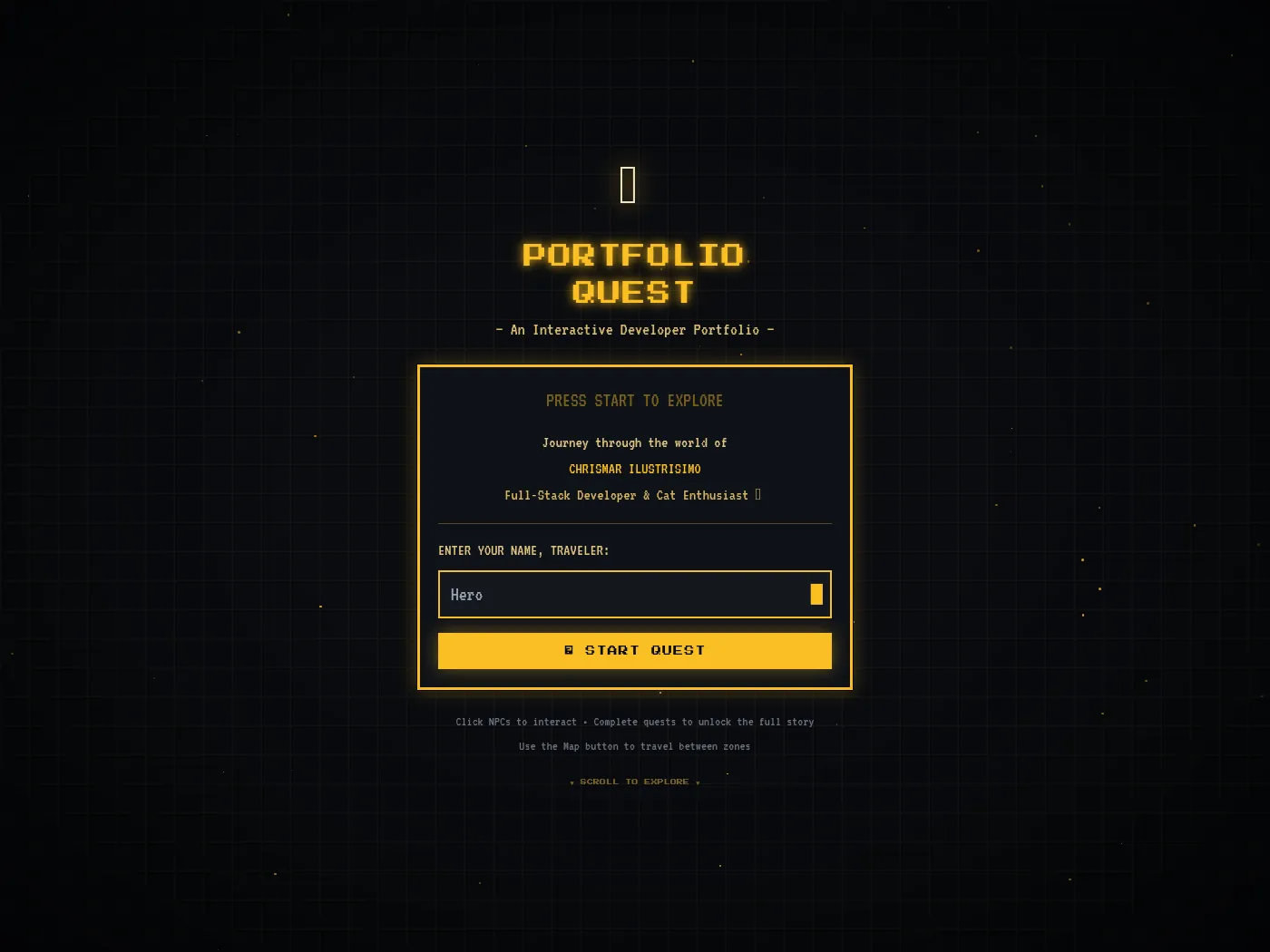 Portfolio Quest Game