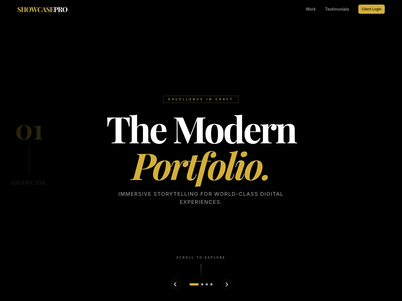 Portfolio Showcase Pro